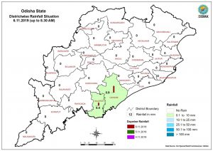 ODISHA STATE DISASTER MANAGEMENT AUTHORITY | Rainfall Update